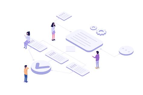 Work Flow Process Scheme Document Tiny Person Concept Efficiency