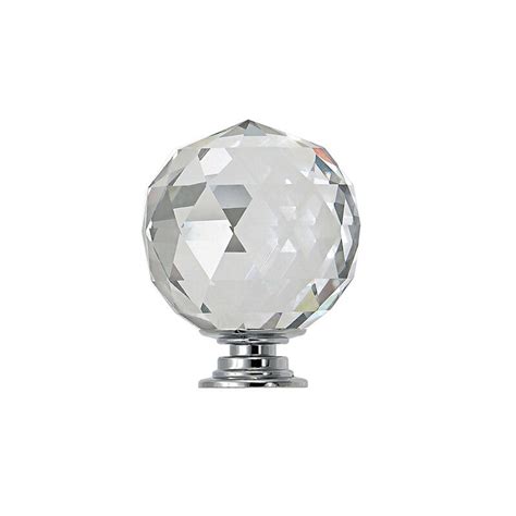 Diamond Shape Crystal Glass Knobs Cupboard Drawer Vicedeal