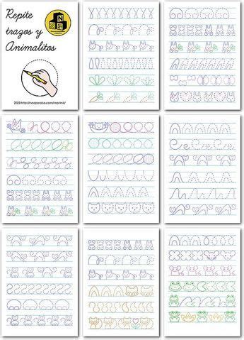 Repite Los Trazos Y Los Animalitos Pdf Gratis Planas De Trazos Con