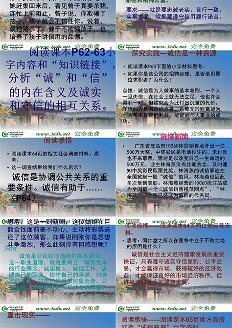 与诚信同行ppt模板 卡卡办公