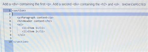solved add a containing the first p add a second