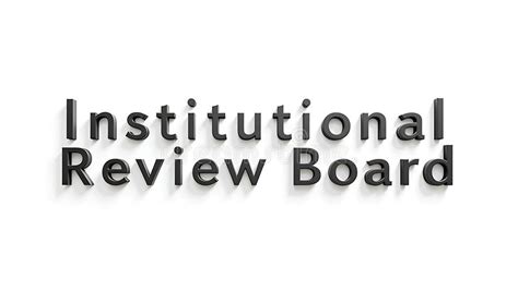 Overview Of Institutional Review Board Regulations And Functions For Research Activities Stock