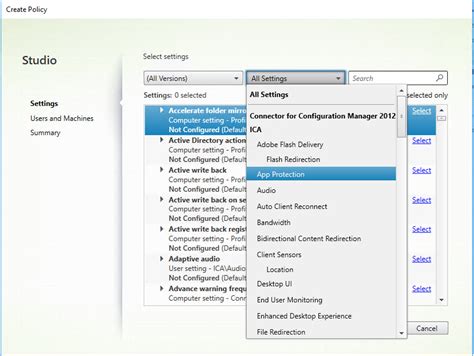 configure app protection citrix workspace app
