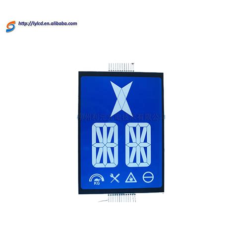 monochrome elevator 7 segment lcd display screen by liyuan