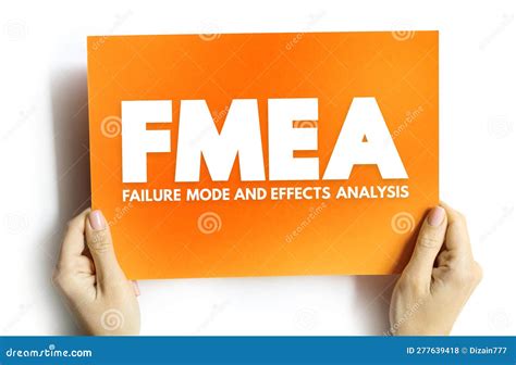 Fmea Failure Modes And Effects Analysis Acronym Business Concept
