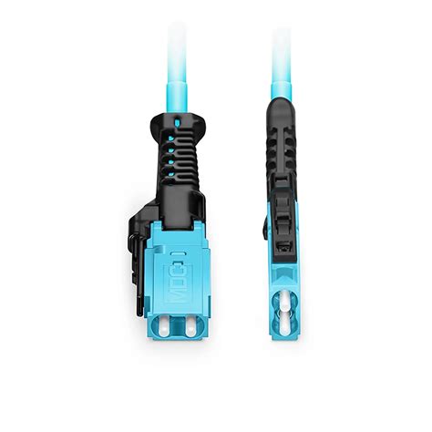 30m 98ft Uniboot Fiber Patch Cable Mdc Upc Duplex To Mdc Upc Duplex Multimode Om4 Riser