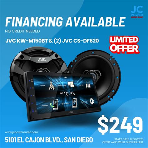 JVC KW-M150BT & (2) CS-DF620 - JC Power Audio Shop San Diego's ...