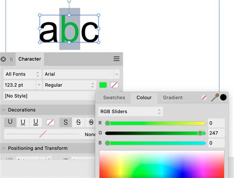 Changing The Color Of Text In A Textbox In Affinity Publisher Desktop Questions MacOS And
