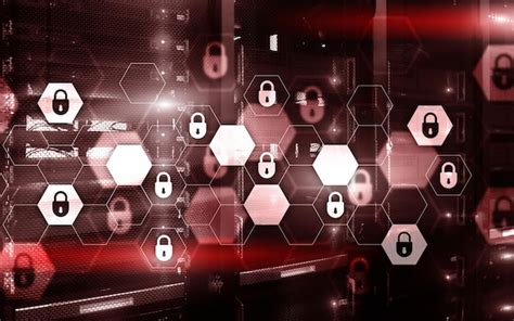 Premium Photo Server Rack Room Digital Security Data Protection Concept