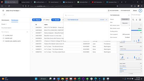 Data Stream Out Error No Warehouse Snowflake Alteryx Community