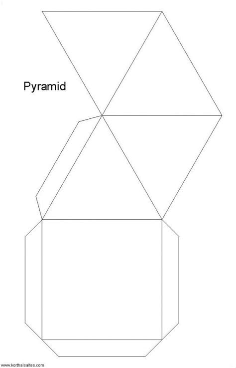Recortables De Figuras Geométricas Pirámide Piramide Egizia