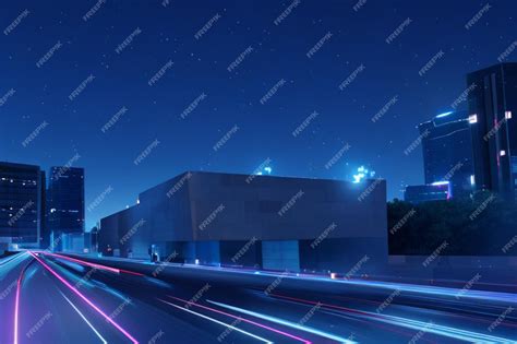 Premium Ai Image 3d Rendering Of Warp Speed In Hyper Loop With Blur