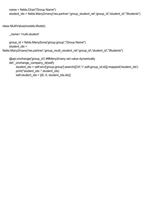 Add Values Dynamically In Relations Fields Odoo Pdf