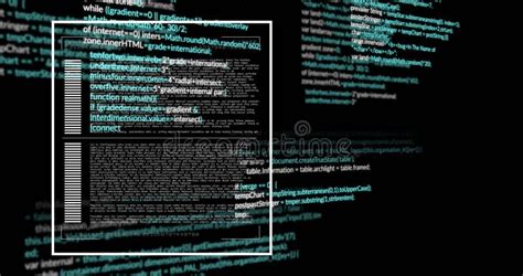 Animation Of Digital Data Processing Over Black Background Stock Video Video Of Computing