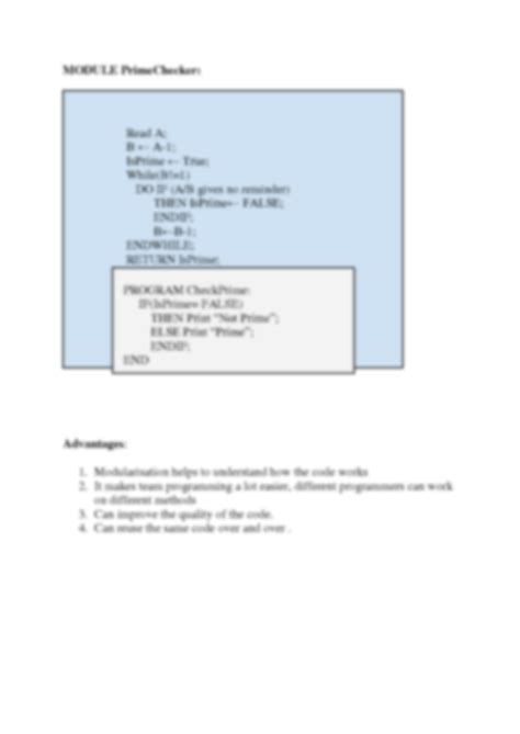 SOLUTION Pseudocode Module Program Studypool