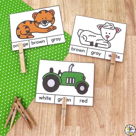 Color Words Activity Archives ABCs Of Literacy