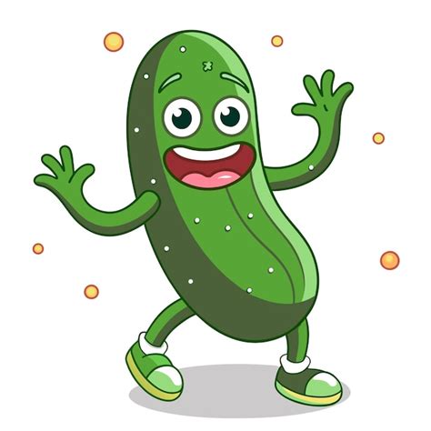 Premium Vector Cute Cucumber Characters