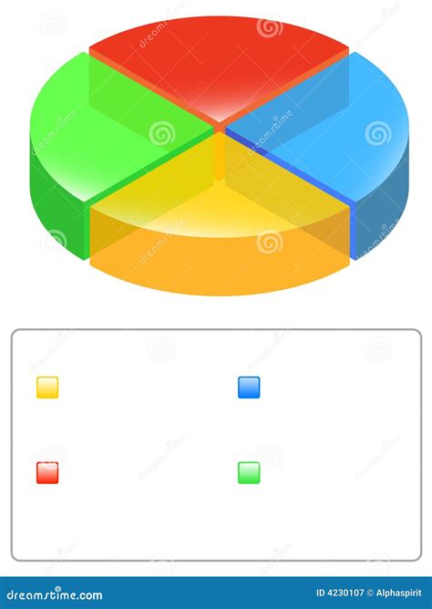 pie chart with legend stock vector illustration of diagram 4230107