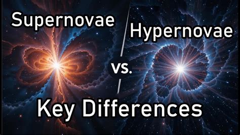 Supernovae Vs Hypernovae Key Differences Youtube