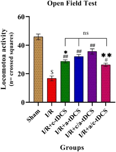 The Effects Of Tdcs On Locomotor Activity The Statistical Analysis Was