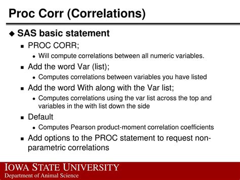 Ppt Using Basic Graphical And Statistical Procedures Chapter In The 8 Little Sas Book