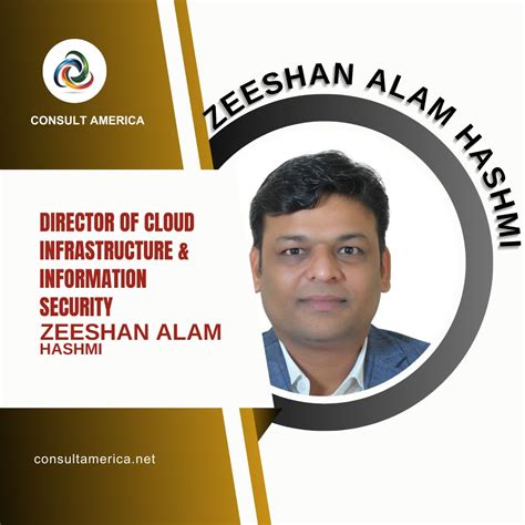 Consult America On Linkedin Zeeshan Hashmi Brings A Wealth Of Experience As A Knowledgeable