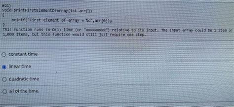 Solved Void PrintFirstelementofarray Int Arr Chegg