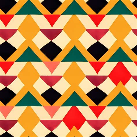 Premium Ai Image Abstract Geometric Repeating Pattern Seamless All Over Print Surface Tile For