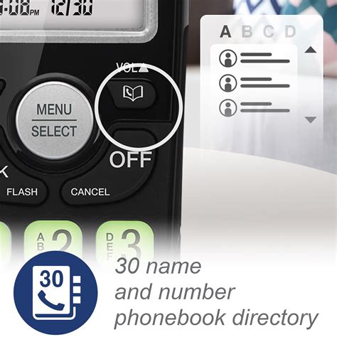 Buy VTECH VG101 11 DECT 6 0 Cordless Phone For Home Blue White Backlit Display Backlit Big