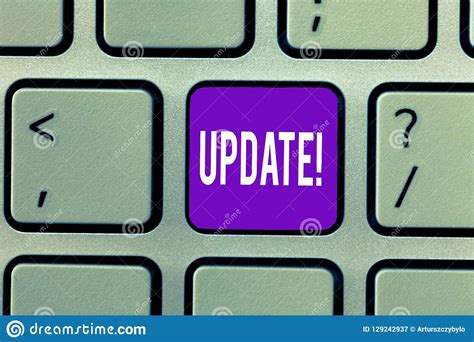 Conceptual Hand Writing Showing Update Business Photo Text Up To Date
