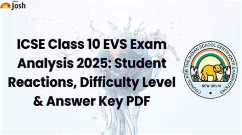 Icse Class 10 Evs Exam Analysis 2025 Student Reactions Difficulty