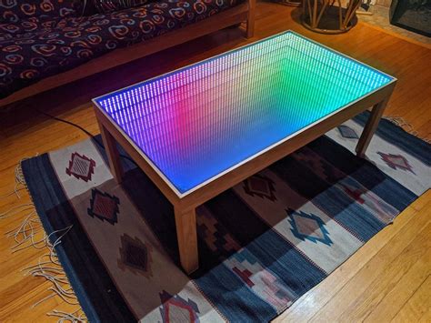 This Infinity Mirror Coffee Table Puts Other Living Room Furniture To This Infinity Mirror Coffee Table Puts Other Living Room Furniture To