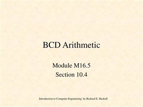 Ppt Bcd Arithmetic Powerpoint Presentation Free Download Id2396149