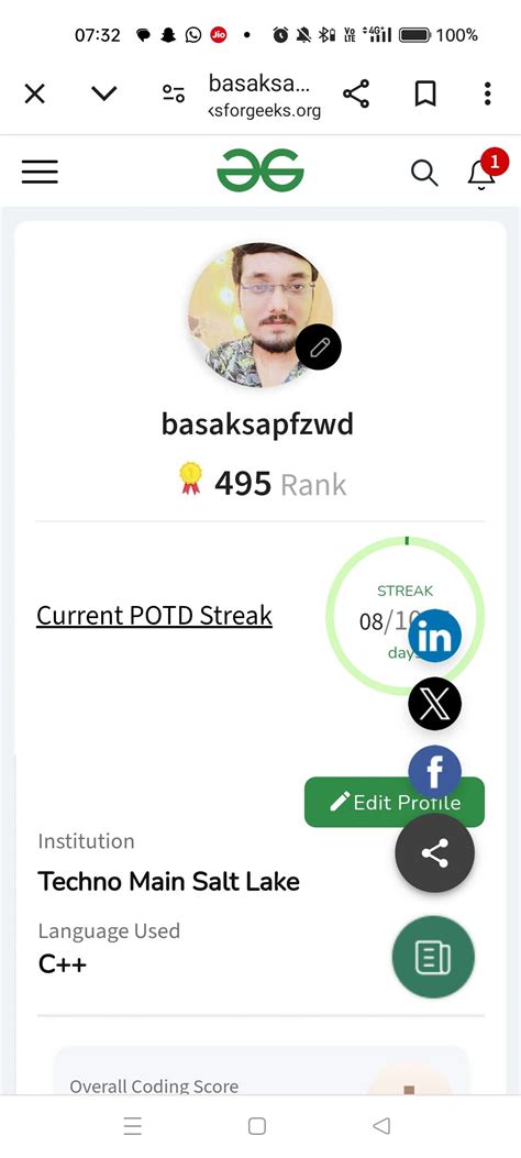 Saptarshi Basak On Linkedin Day8 Geeksforgeeks Gfg Potdchallenge Weeklycontestchallenge