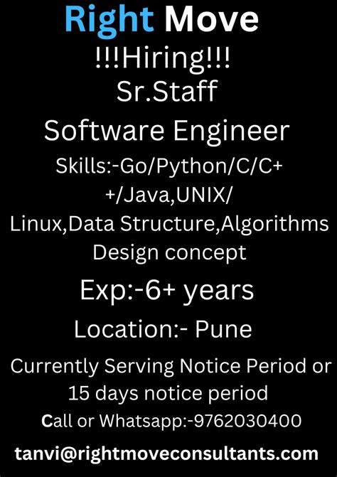 golang python c c java unix linux windows staffengineer… tanvi p