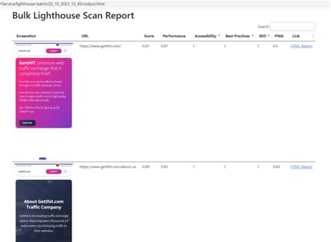 Create Schedule Bulk Lighthouse Scans And Generate Html Reports By Getthit Fiverr
