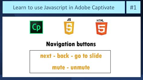 Javascript In Adobe Captivate 1 Navigation Buttons Youtube