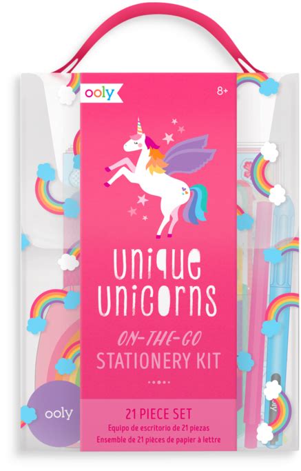 Download On The Go Stationery Kit Ooly T Set Unique Unicorns