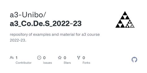 github a3 unibo a3 co de s 2022 23 repository of examples and material for a3 course 2022 23