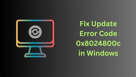 How To Fix Update Error 0x8024800c In Windows How To Fix Update Error 0x8024800c In Windows