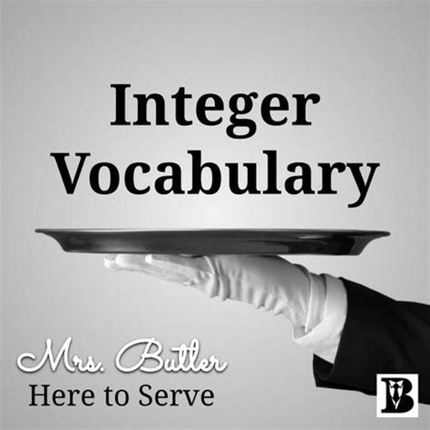 Integer Vocabulary Video By Mrs Butler Here To Serve Tpt