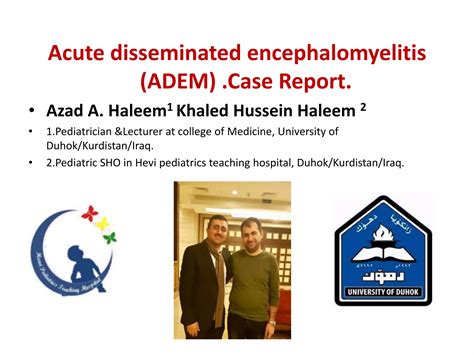 Acute Disseminated Encephalomyelitis Adem Case Report Pptx