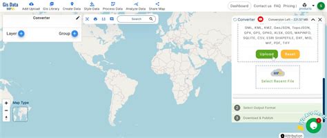 online gis converter kmz to csv