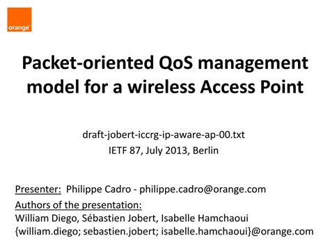 Pdf Packet Oriented Qos Management Model For A Qos Management Model