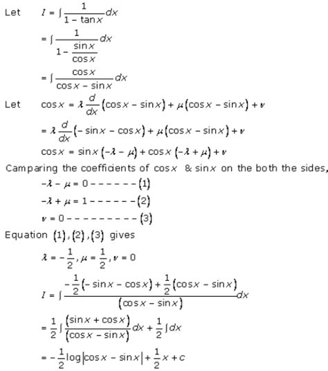 Rd Sharma Solutions Class 12 Math Chapter 19 Indefinite Integrals