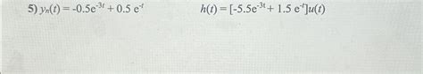 Find The Unit Impulse Response Of A System Specified