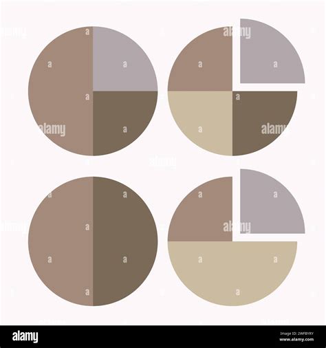 Colorful Parts Of Circle Icon Segment Infographic Cycle Diagram Business Background Vector