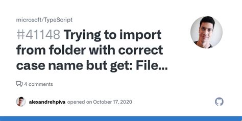 Trying To Import From Folder With Correct Case Name But Get File