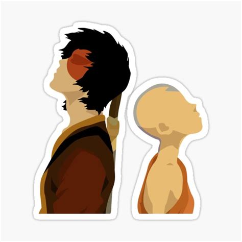 Aang And Zuko Dragon Dance Sticker For Sale By Dwallace33 Redbubble