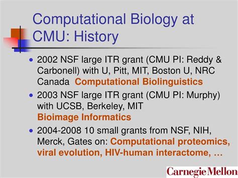 ppt computational biology at carnegie mellon university a quick tour